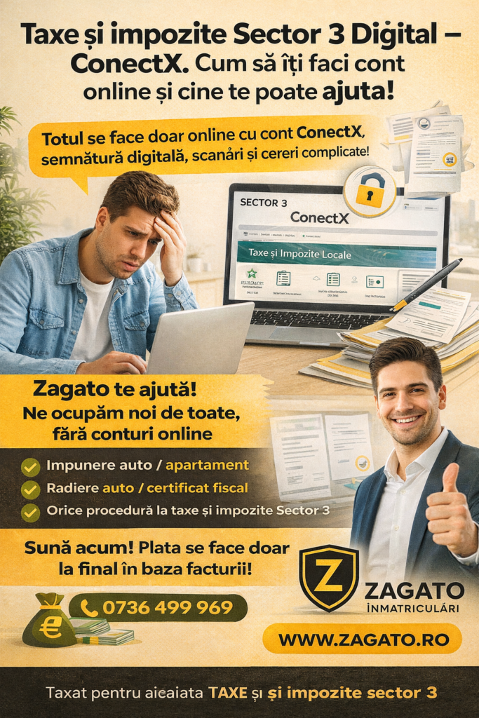 Taxe și impozite Sector 3 2026 – ConectX, cont online, semnătură ...